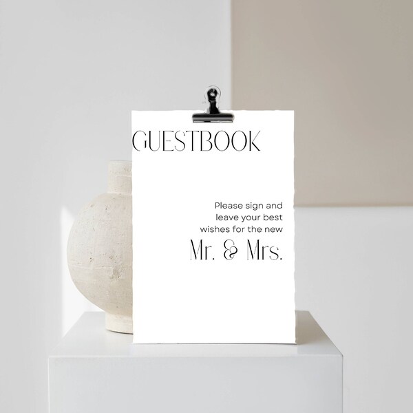 Guest Book Poster - Etsy