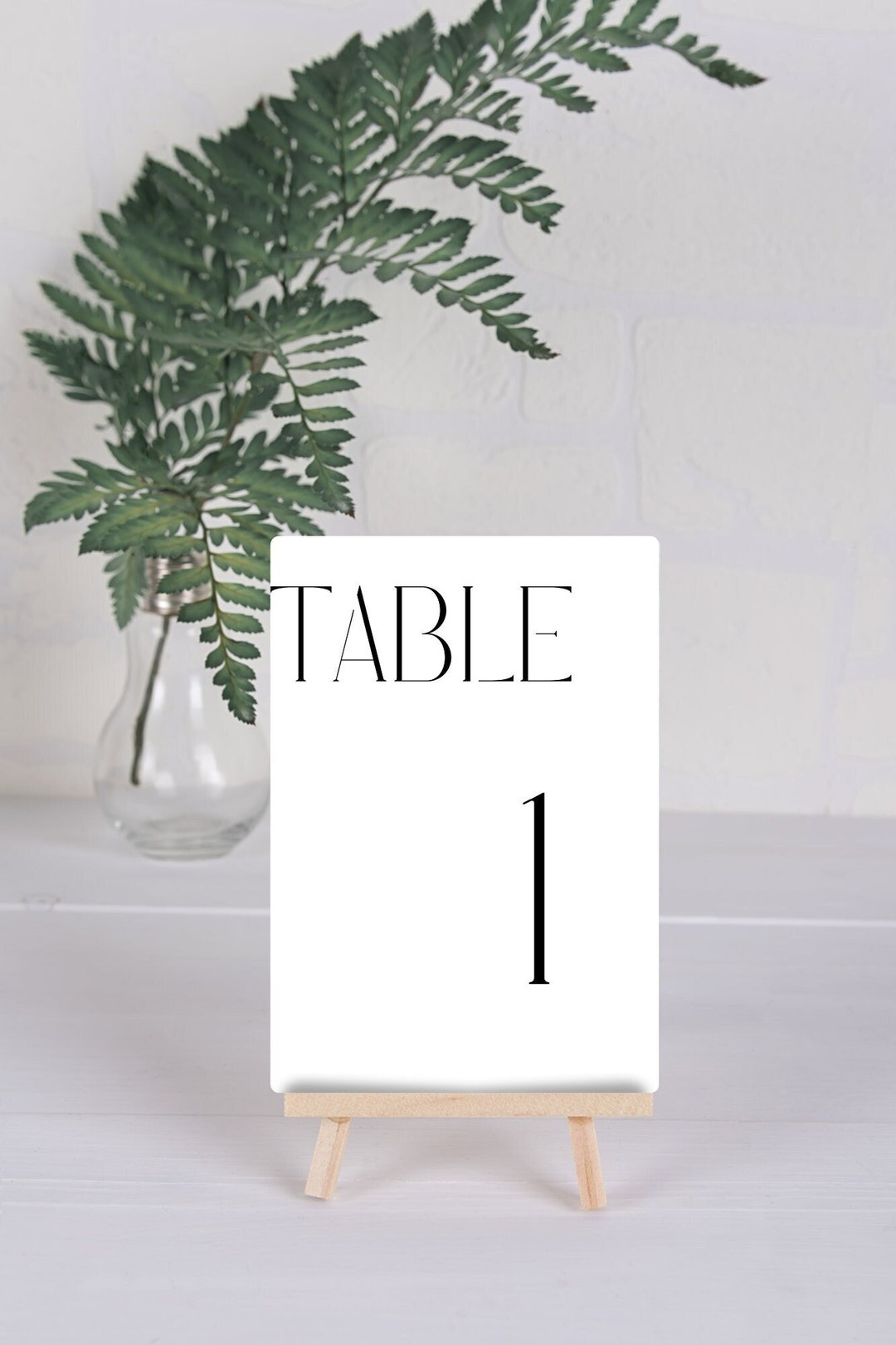 Modern Table Number Template Editable in Canva Black and - Etsy