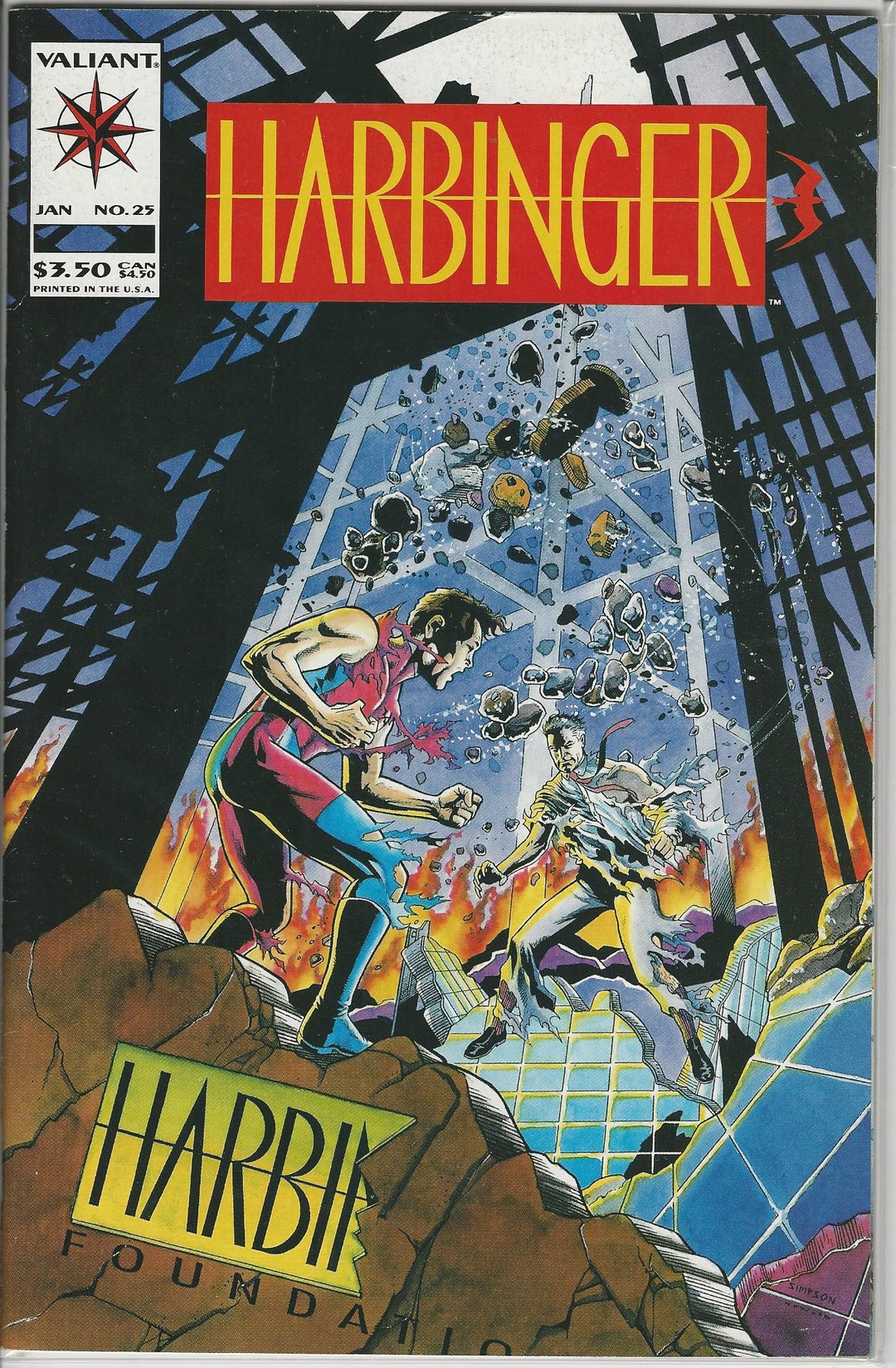Harbinger 25 Vol 1 1994 Valiant Comics Modern Age VF - Etsy