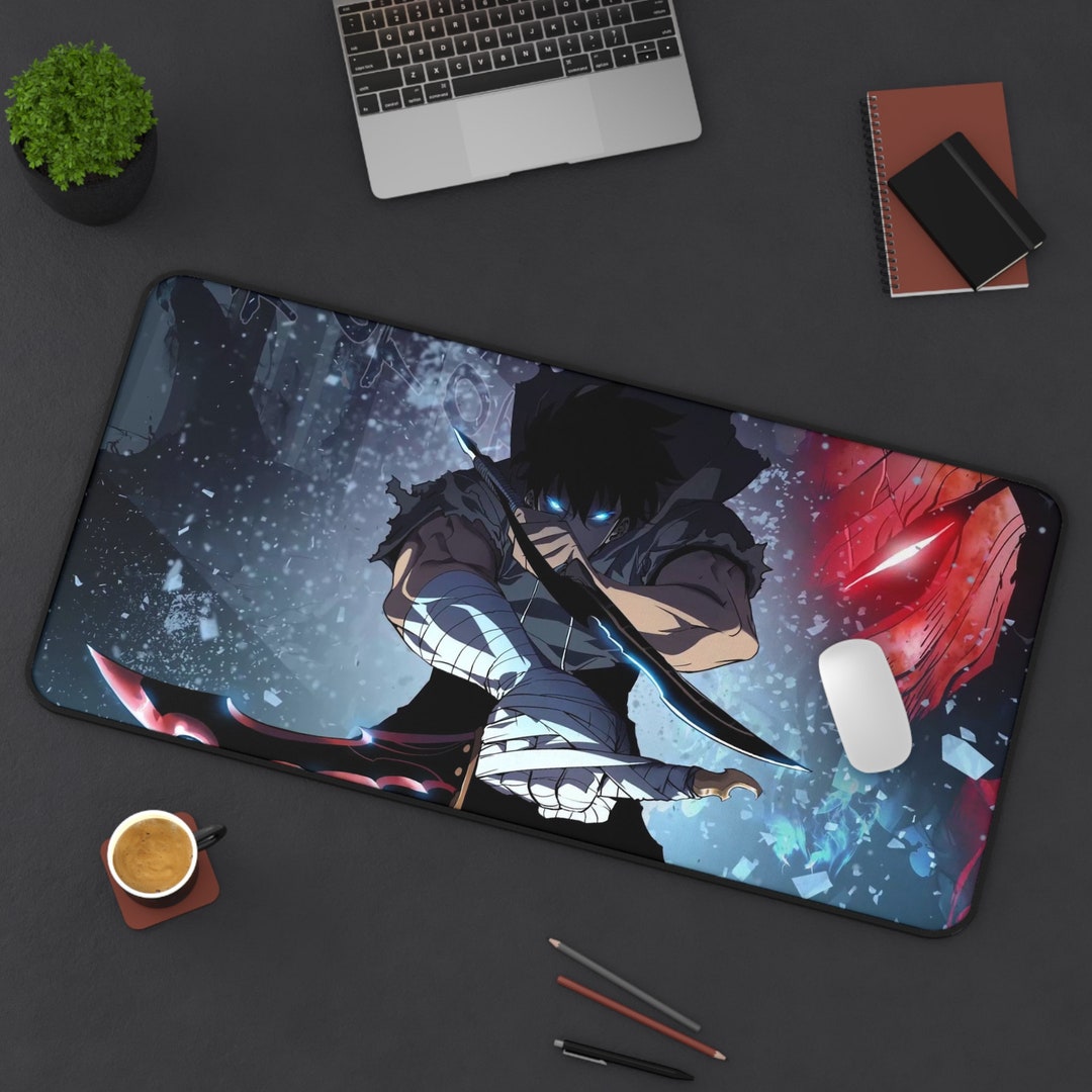 SOLO LEVELING Sung Jin Woo Premium Desk Mat Solo Leveling Desk - Etsy ...