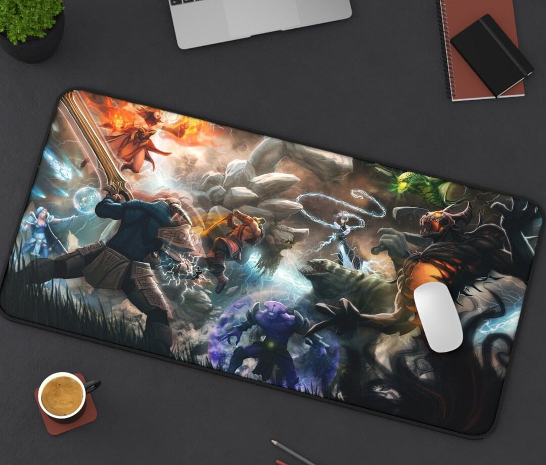 DOTA 2 Heroes Teamfight Desk Mat Dota Gaming Gift, Dota Mouse Pad, Desk ...