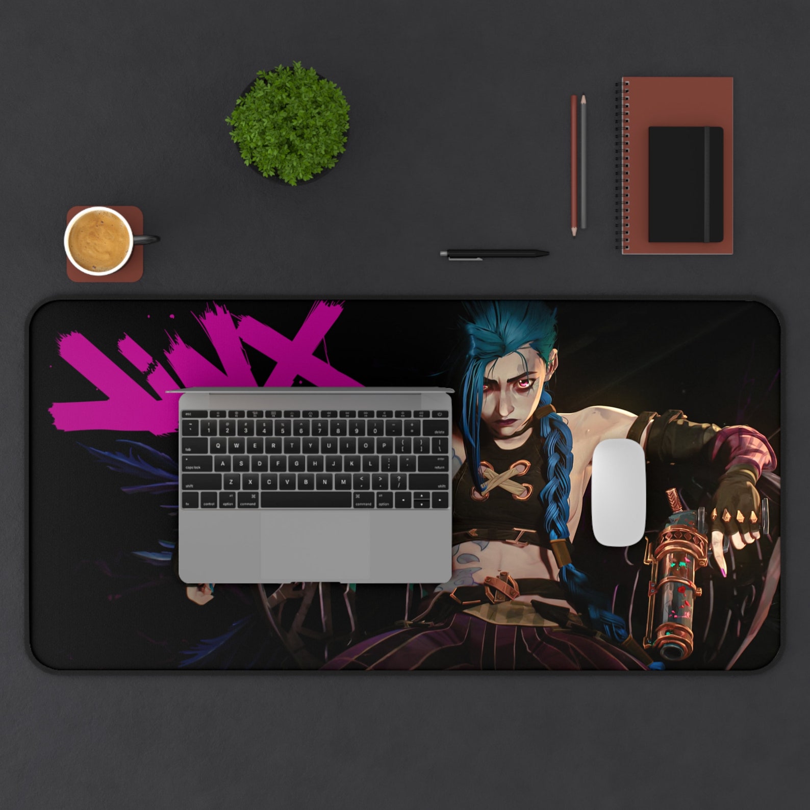 Arcane Jinx Premium Desk Mat Arcane Powder Mousepad Arcane Desk Mat ...