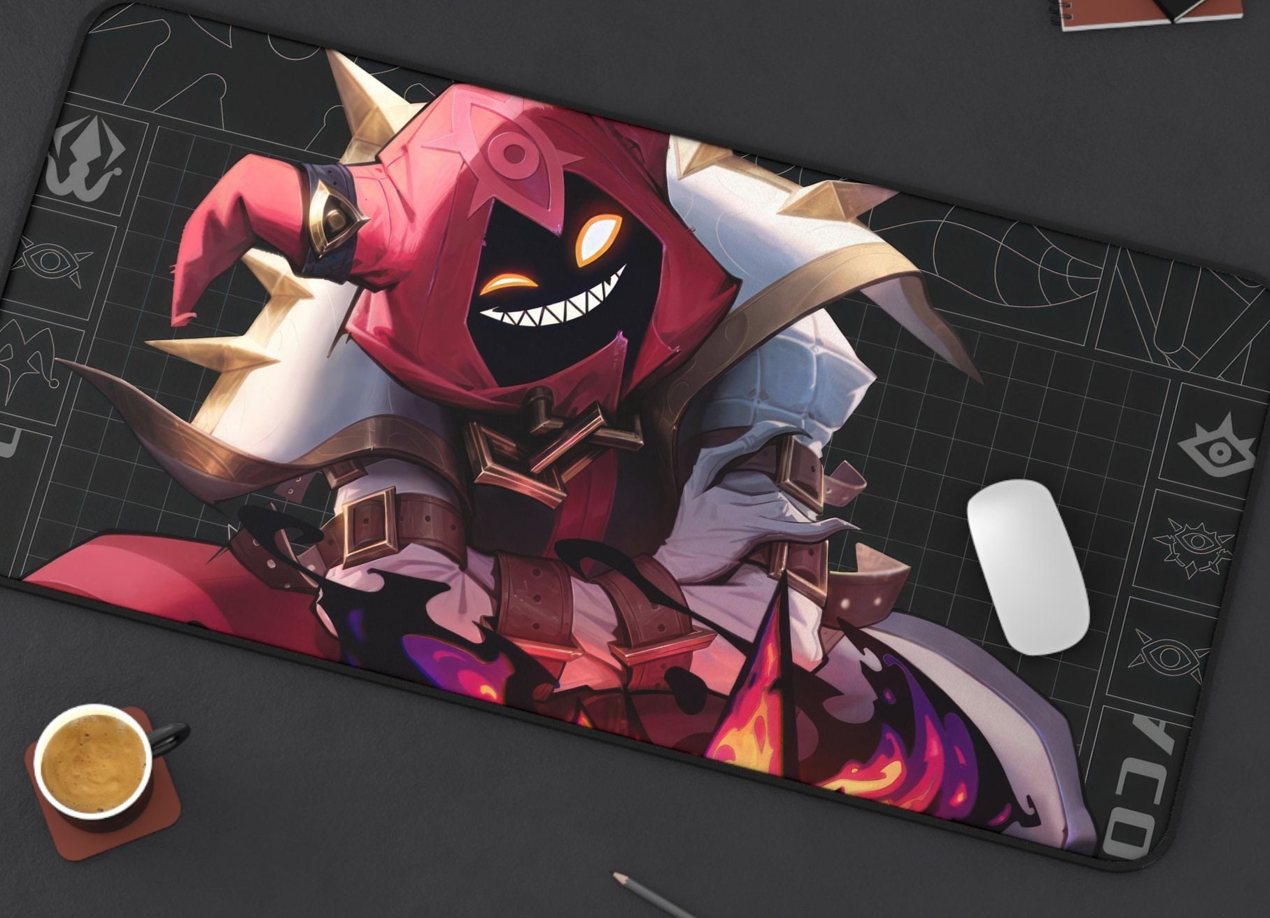 Premium Shaco Desk Mat Lol Shaco Skins Shaco Main Gift Otp Shaco Gift ...