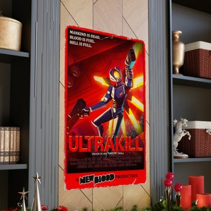 Movie Poster Ultrakill - Home Decor - Ultrakill Gifts - Gamer Gifts - Etsy
