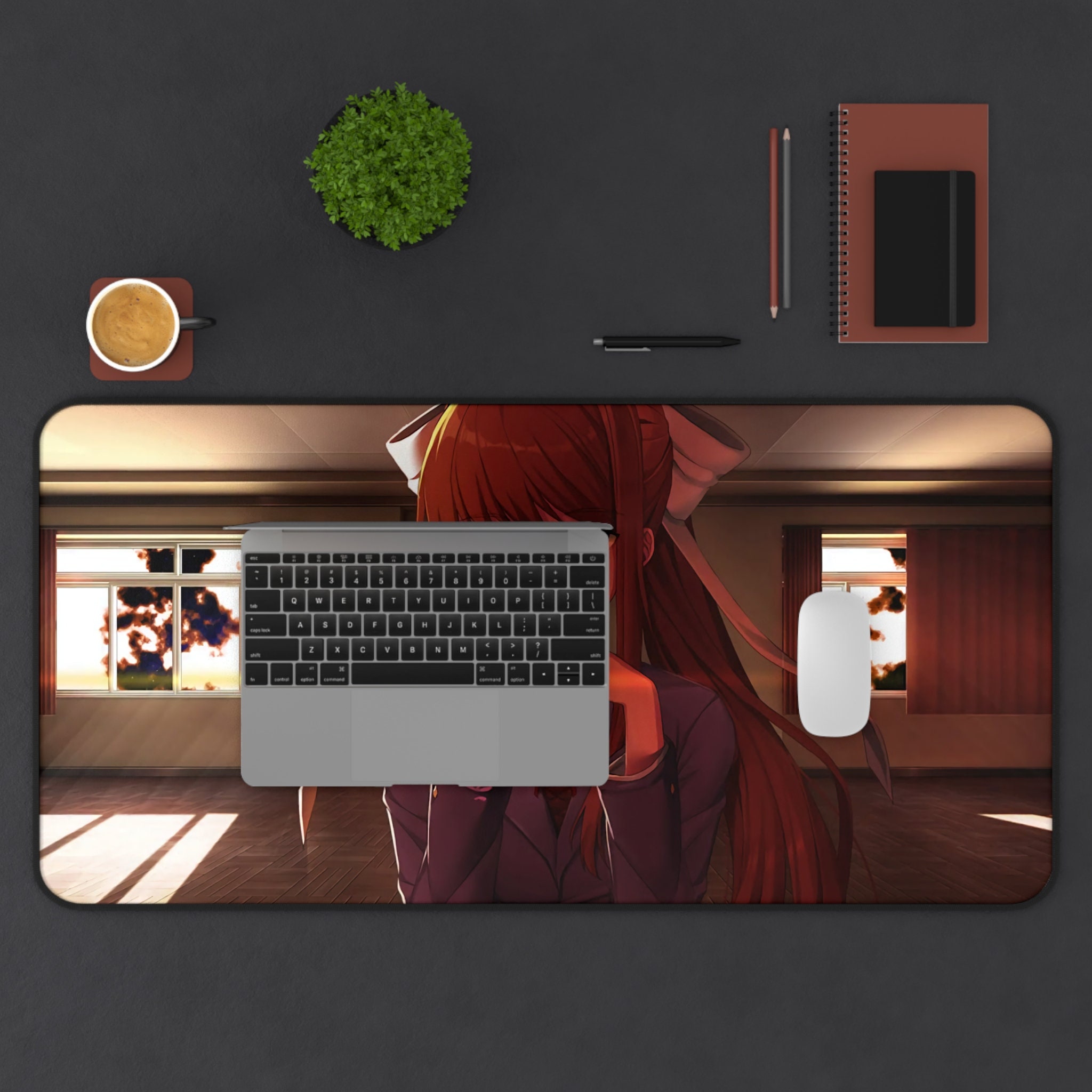 Doki Doki Literature Club ''just Monika'' Desk Mat DDLC Premium Desk ...