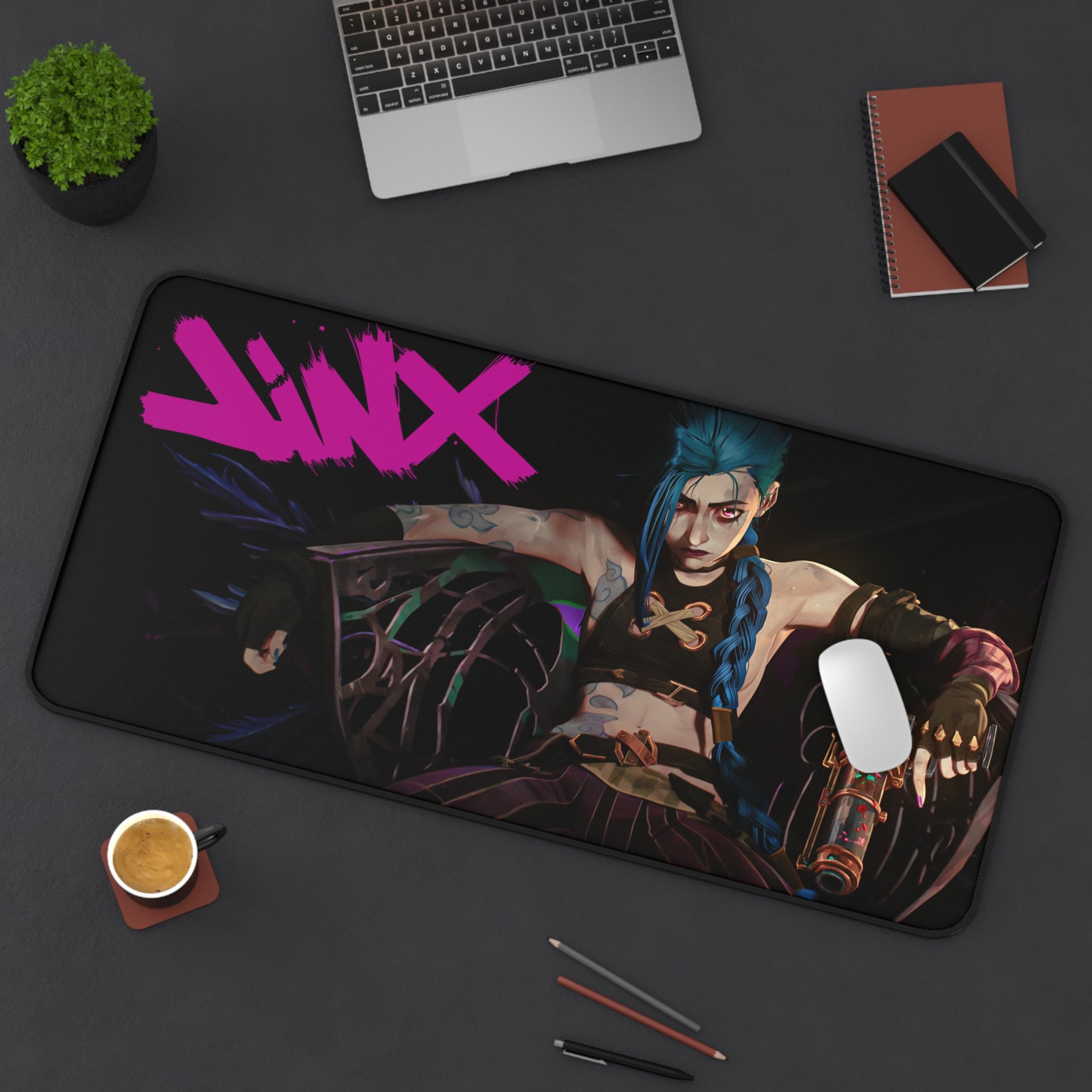Arcane Jinx Premium Desk Mat Arcane Powder Mousepad Arcane Desk Mat ...