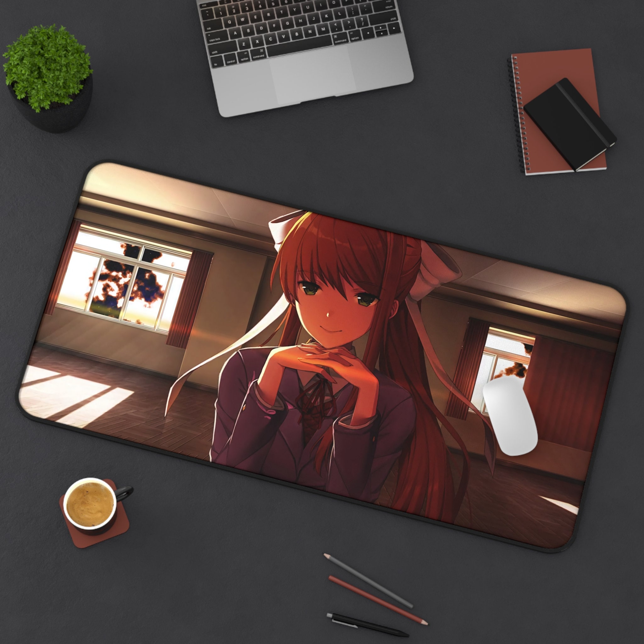 Doki Doki Literature Club ''just Monika'' Desk Mat DDLC Premium Desk ...