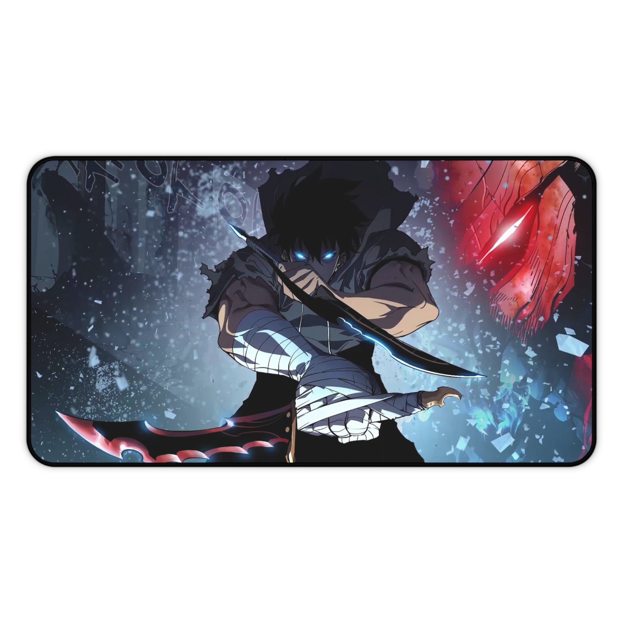 SOLO LEVELING Sung Jin Woo Premium Desk Mat Solo Leveling Desk - Etsy ...