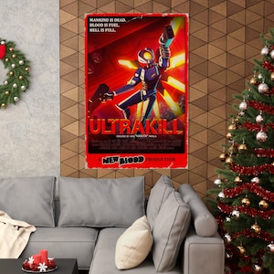 Movie Poster Ultrakill - Home Decor - Ultrakill Gifts - Gamer Gifts - Etsy