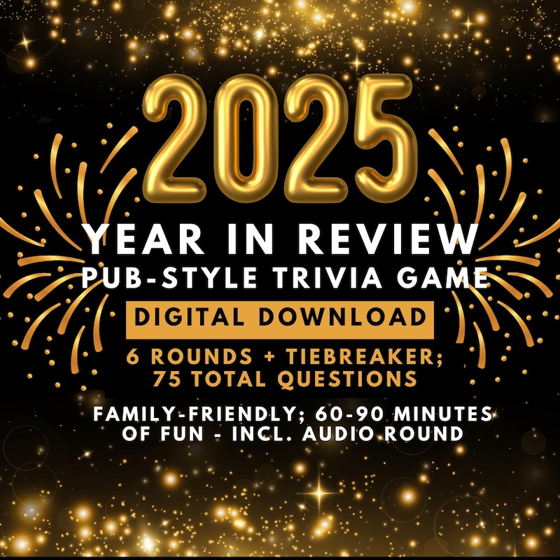 2025 Jeopardy Game - Etsy