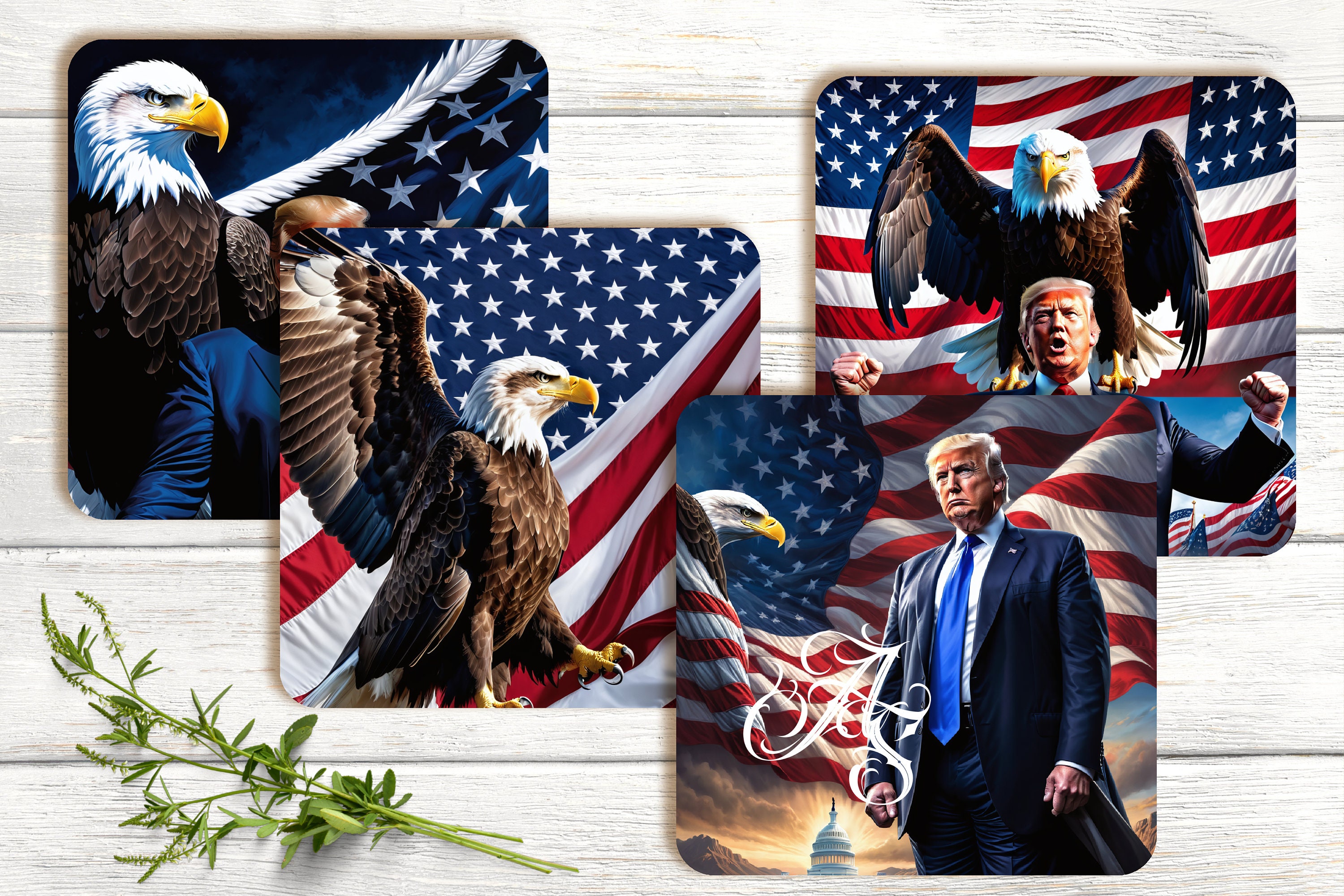 Trump Sublimation Coaster Design Set, Sublimation Coaster, Coaster ...