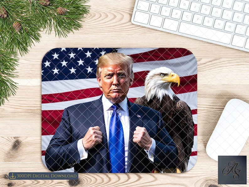 Mouse Pad PNG Trump, Mouse Pad Sublimation, Trump Mouse Pad PNG, Two ...