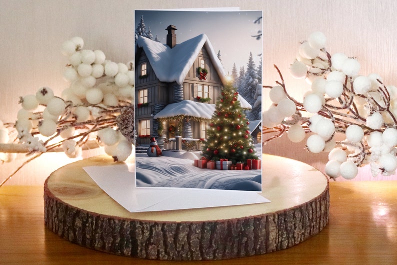 Printable Christmas Holiday Card 5x7 Printable Greeting - Etsy