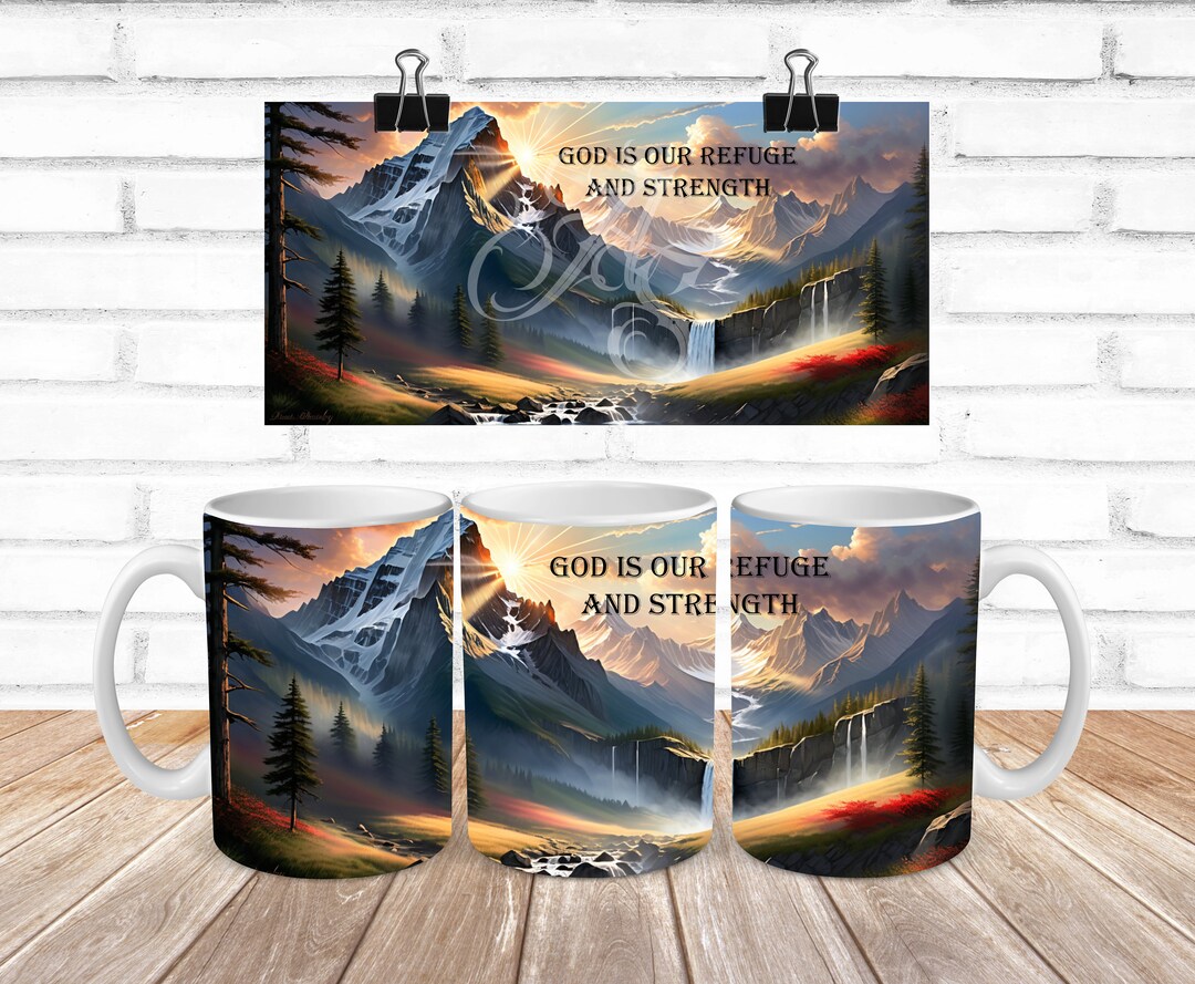 Bible Verse Mug Wrap, Sublimation Mug Design, Inspirational Mug Wrap ...