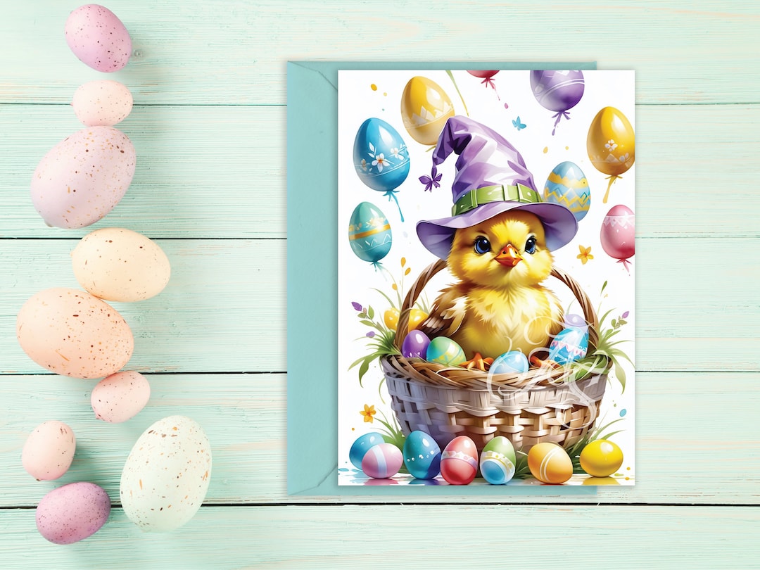 Printable Easter Card 5x7, Printable Greeting Cards, Holiday Easter ...