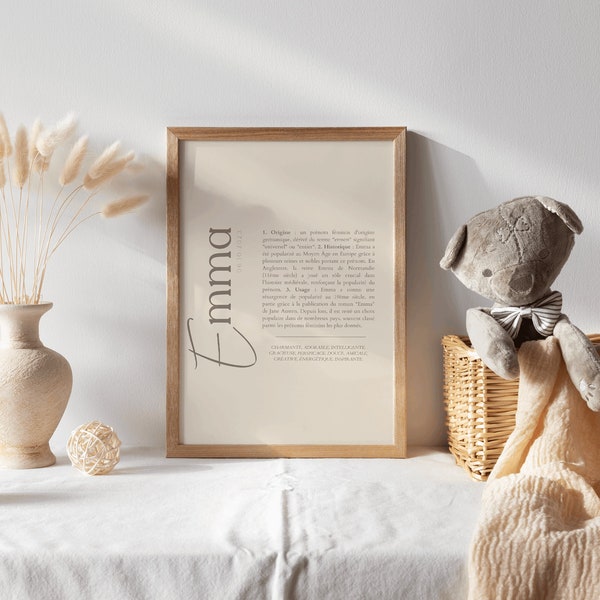 Name Origin Print - Etsy