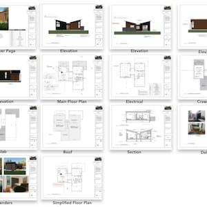 Modern 2 Bedroom Butterfly Roof / Small House Plan | Custom Modern ...