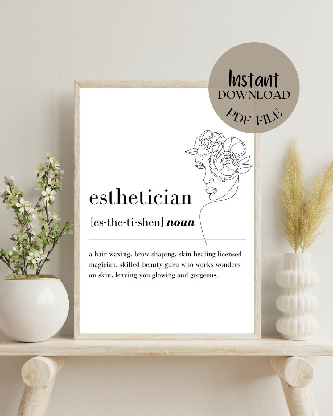 Esthetician Definition | Esthetician Decor | Esthetician Gift ...