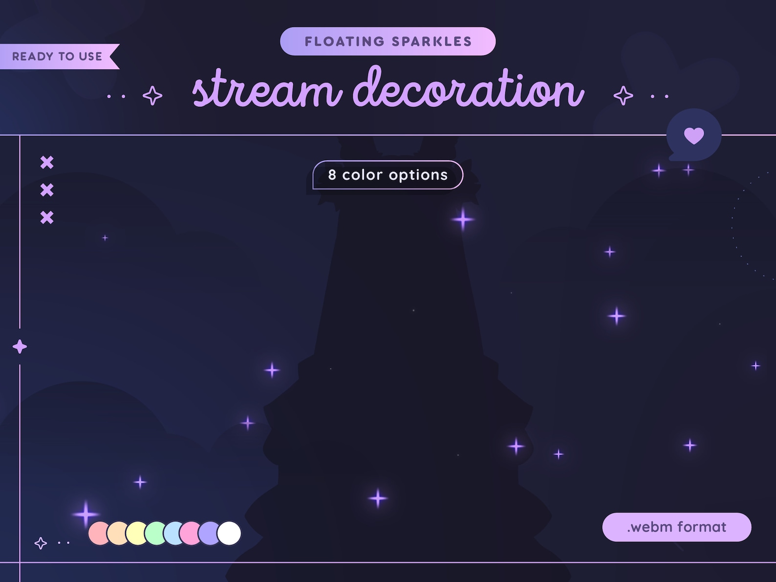 Animated Sparkles Stream Decoration | Glowing Star Sparkles for ...