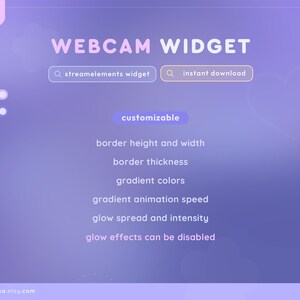 Animated Gradient Webcam Border Widget With Glow, Streamelements ...