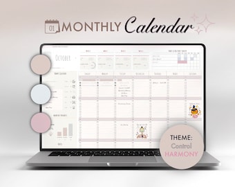 2025 Monthly Calendar Spreadsheet | Google Sheets | Productivity ...