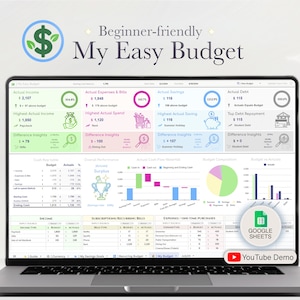 My Easy Budget | A Flexible Budget Planner for Google Sheets | Monthly ...