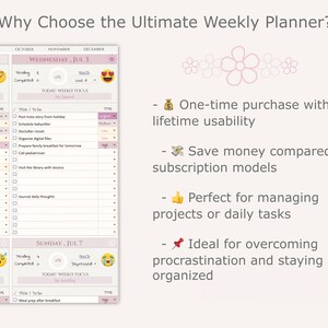Ultimate Weekly Planner | Digital Weekly Planner Template ...