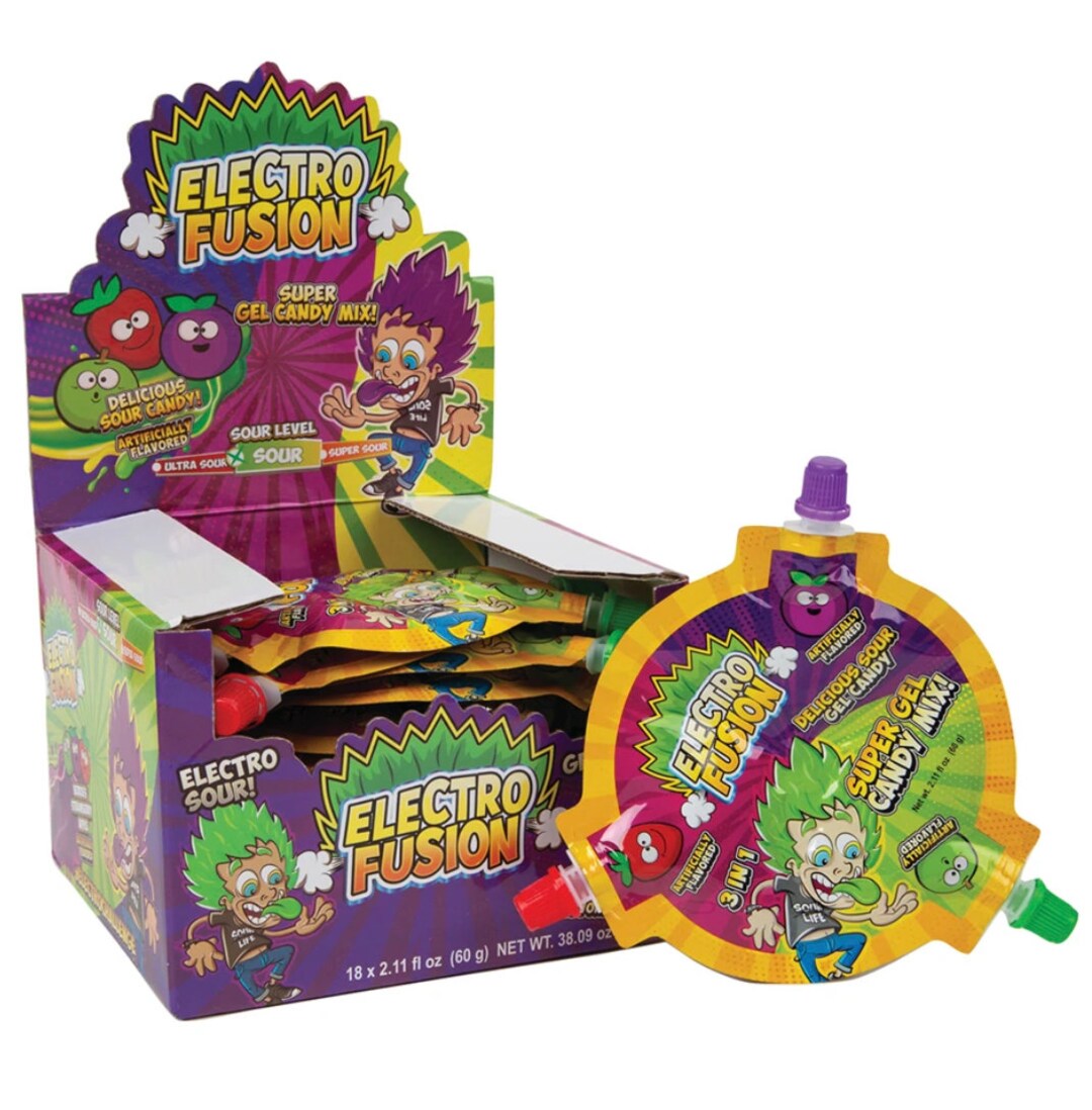 Electro Fusion 3 in 1 Super Sour Candy Mix - Etsy