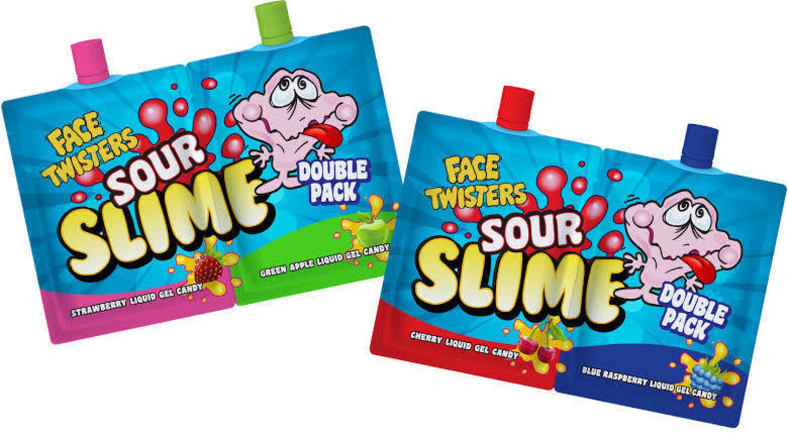 Face Twisters Sour Slime Double Pack - Etsy