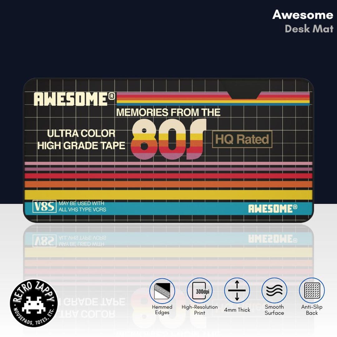 VHS Desk Mat - Awesome, High Resolution, 2 Sizes Available XL XXL - Etsy