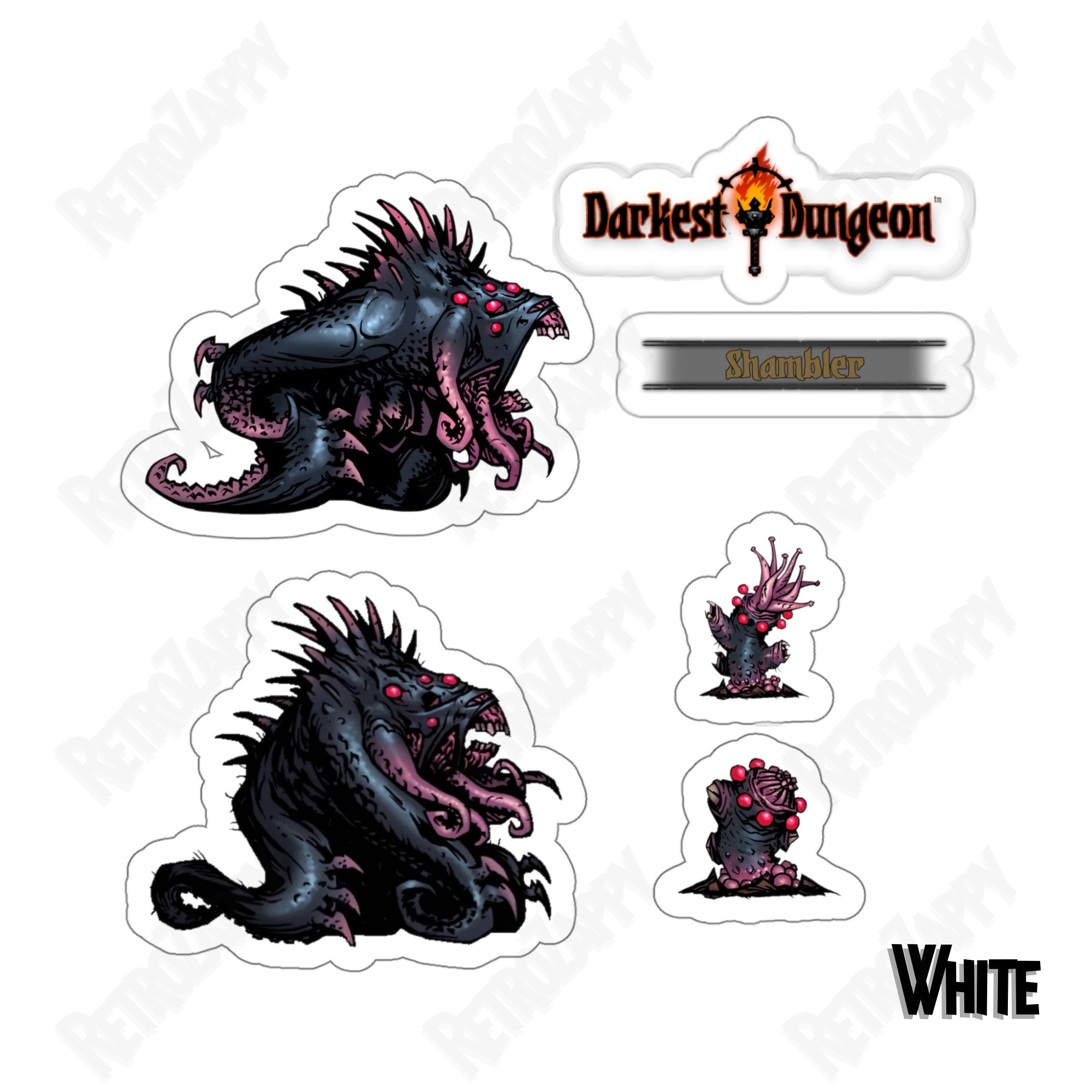 Darkest Dungeon Sticker Pack Shambler, High Resolution, 2 Sizes ...