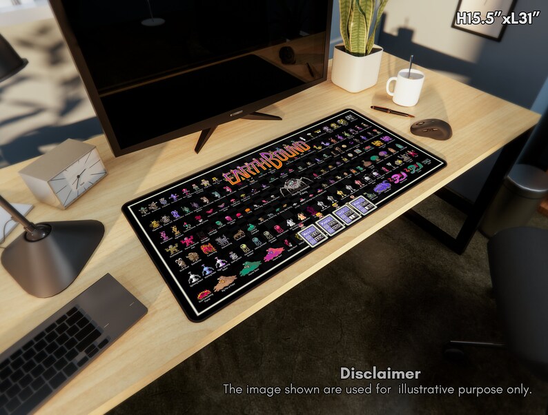 RPG Desk Mat Earthbound Bestiary, High Resolution, 2 Sizes Available XL ...