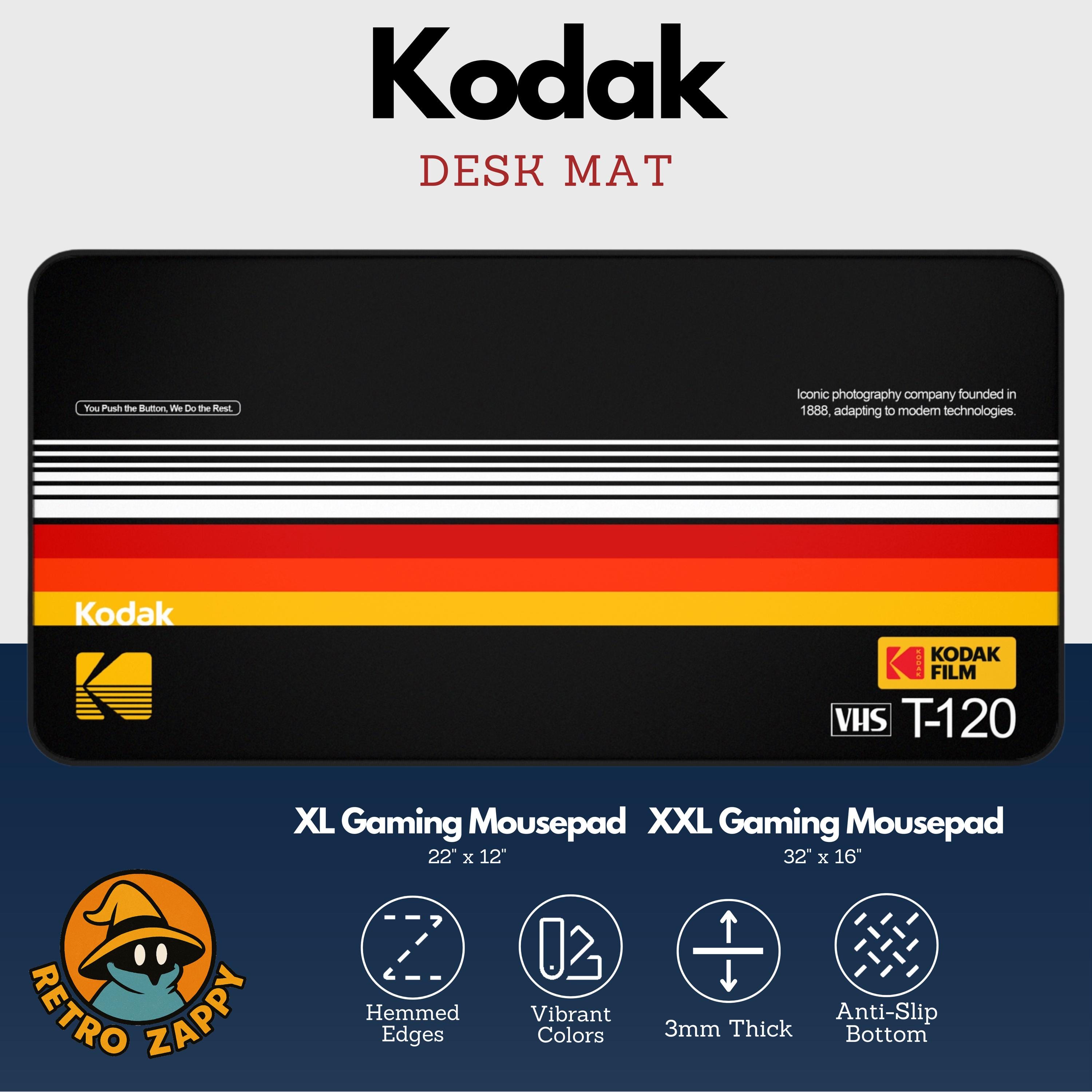 Kodak VHS Collection Desk Mat – XL / XXL Gaming Mouse Pad, Extended ...