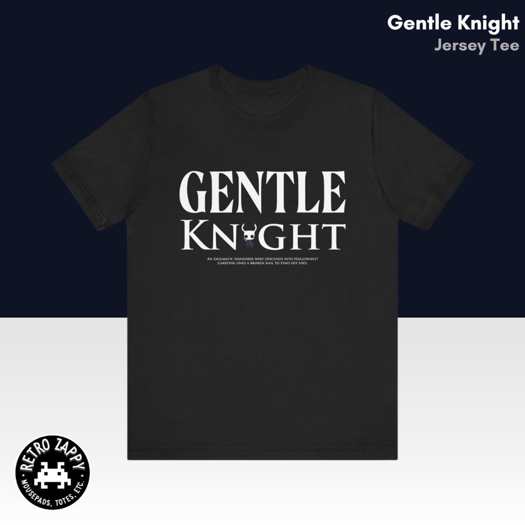 Gentle Knight Jersey Tee - Hollow Knight T-shirt, Retro Gaming Shirt ...