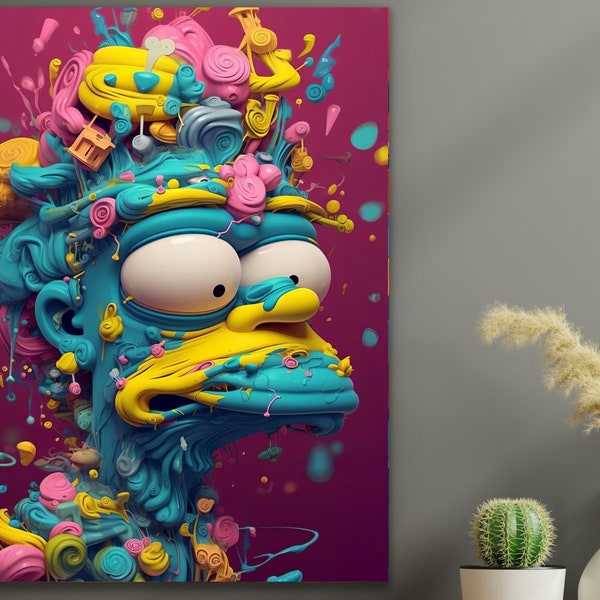 Simpsons Art - Etsy