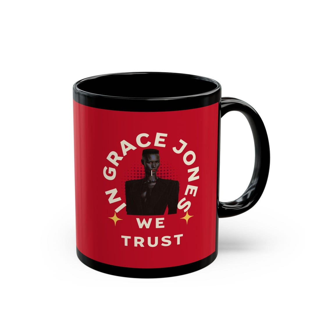 Grace Jones Collectible Mug, Iconic Singer Mug, Retro Tea Cup, Music ...