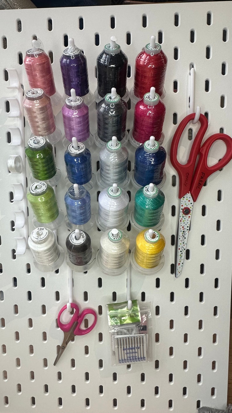 Sewing & Embroidery Thread Storage System - Compatible With IKEA Skadis ...