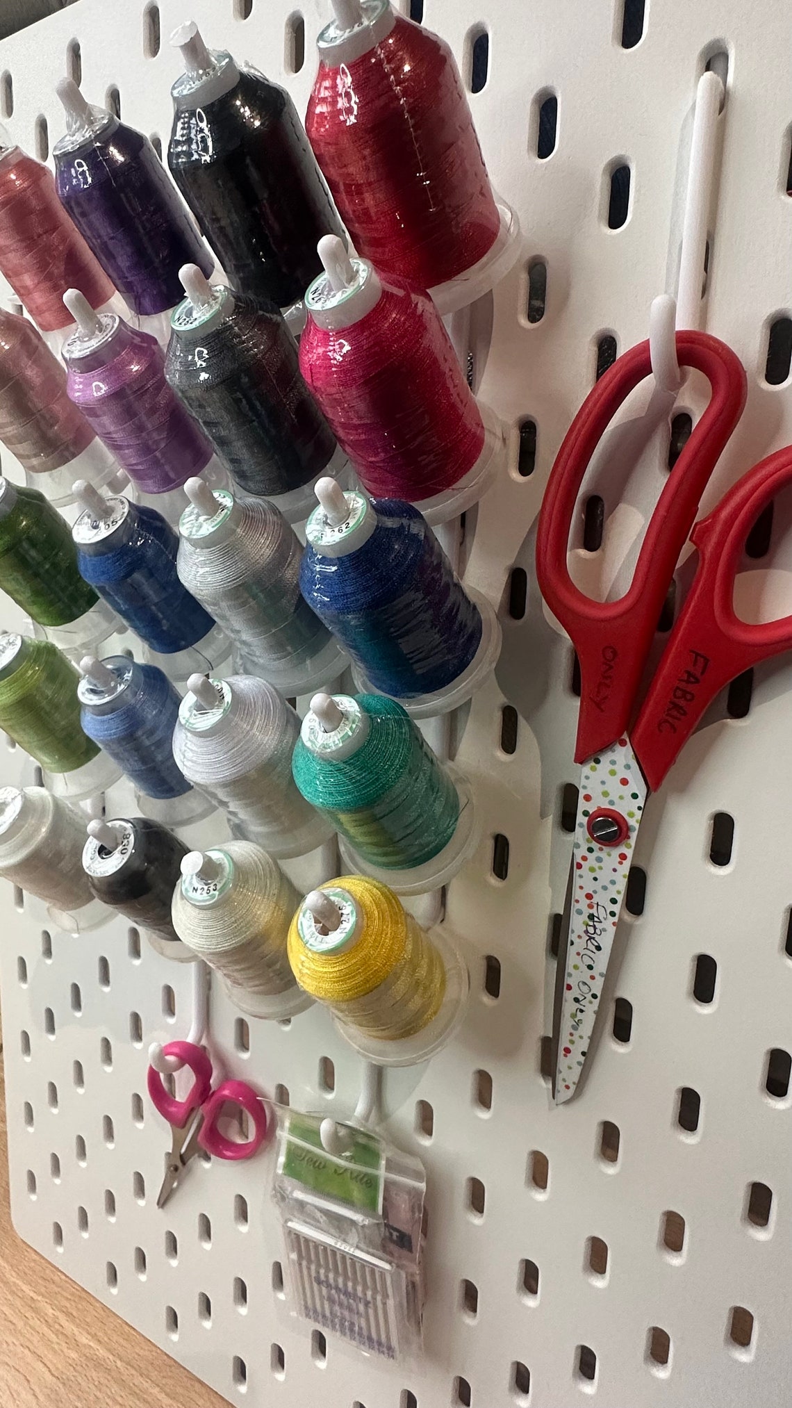 Sewing & Embroidery Thread Storage System - Compatible With IKEA Skadis ...