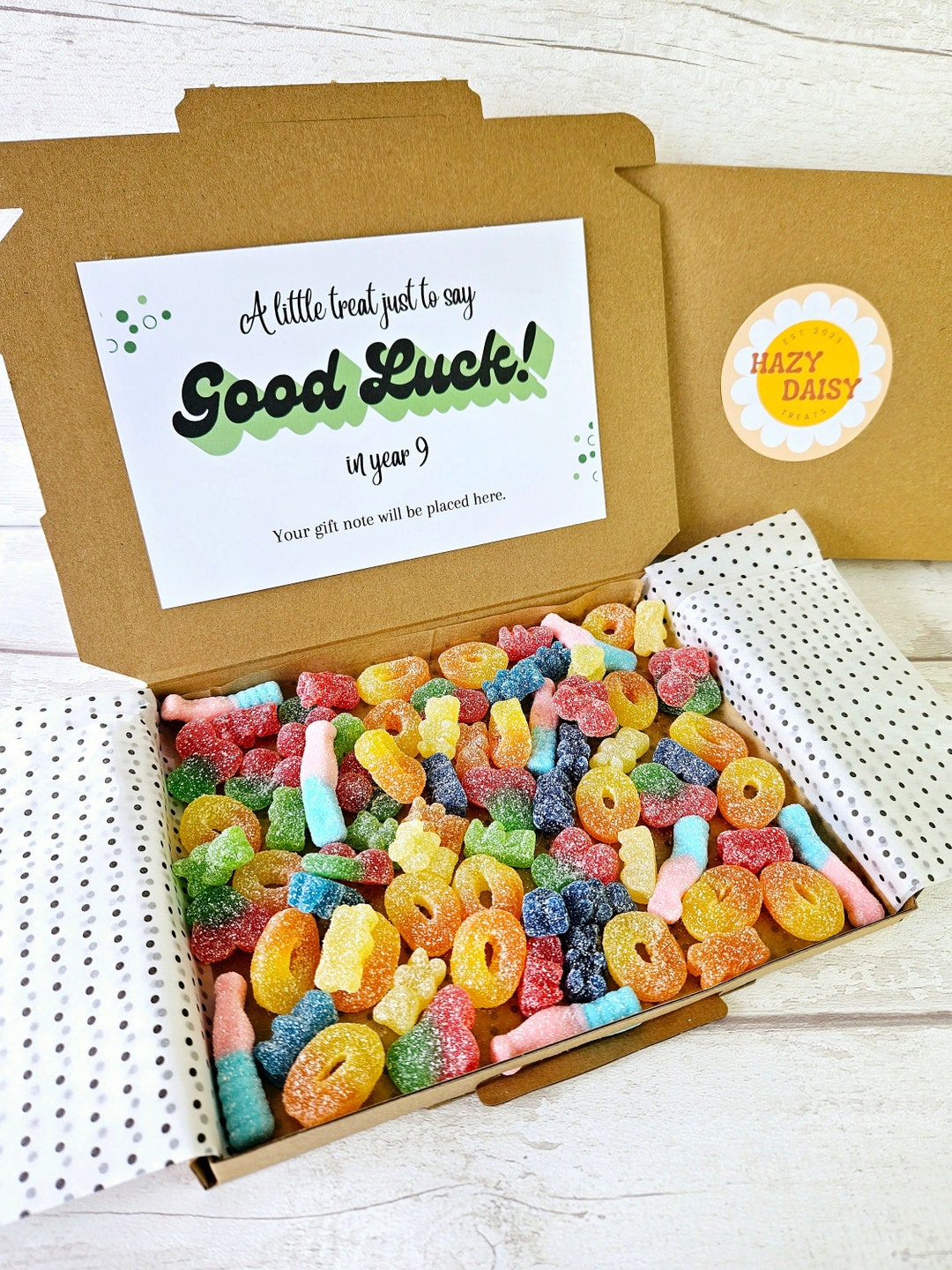 Good Luck Gift Box, Taking Exams, Gcse's, Sweet Box University, Good ...