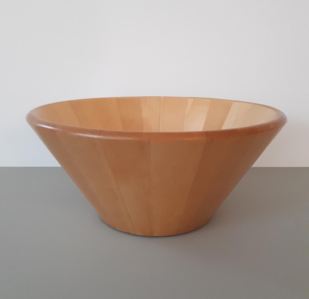 Marilynsvintagenl Vintage IKEA Large Ø 28 Cm / 11'' Wooden Serving Bowl ...