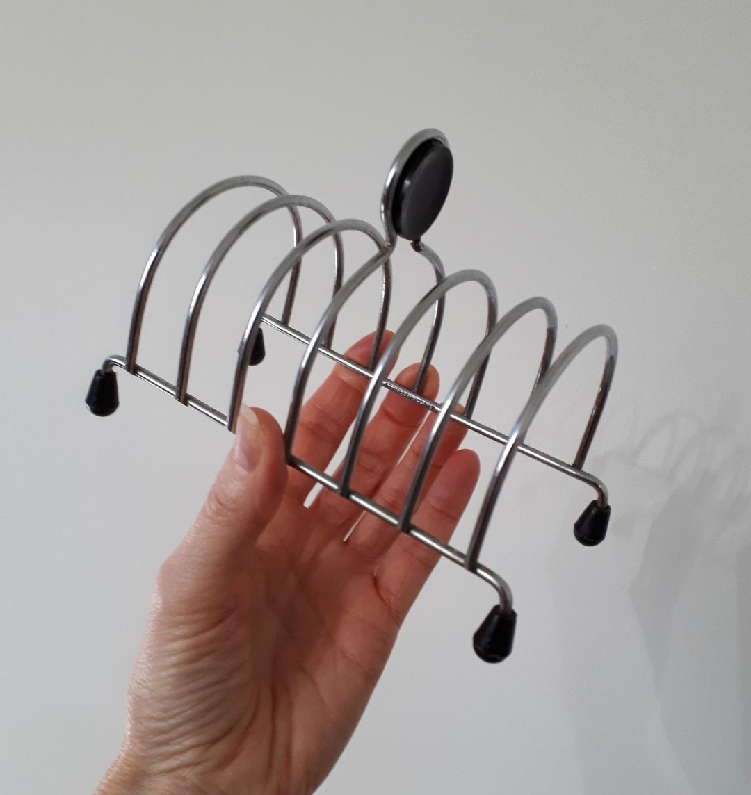 Marilynsvintagenl- TOMADO Toast Rack- Art Deco Style Chrome With Black ...