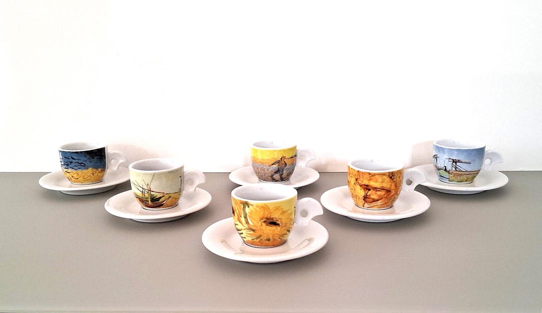 Marilynsvintagenl - THUN 1794 VAN GOGH Espresso Cups and Saucers ...
