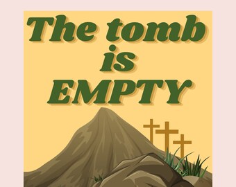 The Empty Tomb: Easter Collection Modern Christian Art Print Canvas ...