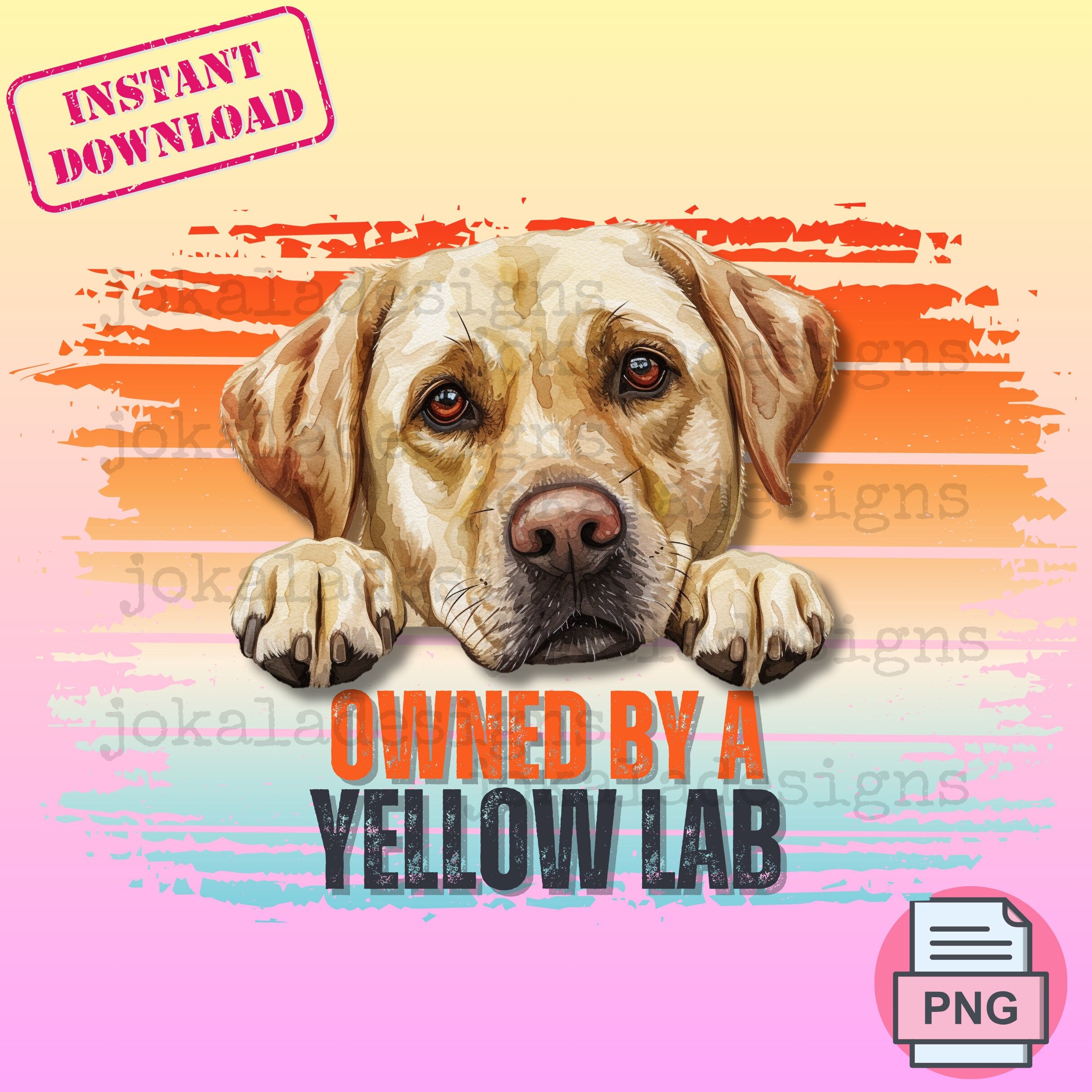 Yellow Lab PNG, Yellow Lab Owner, Labrador, Tshirt Design PNG, Dog ...