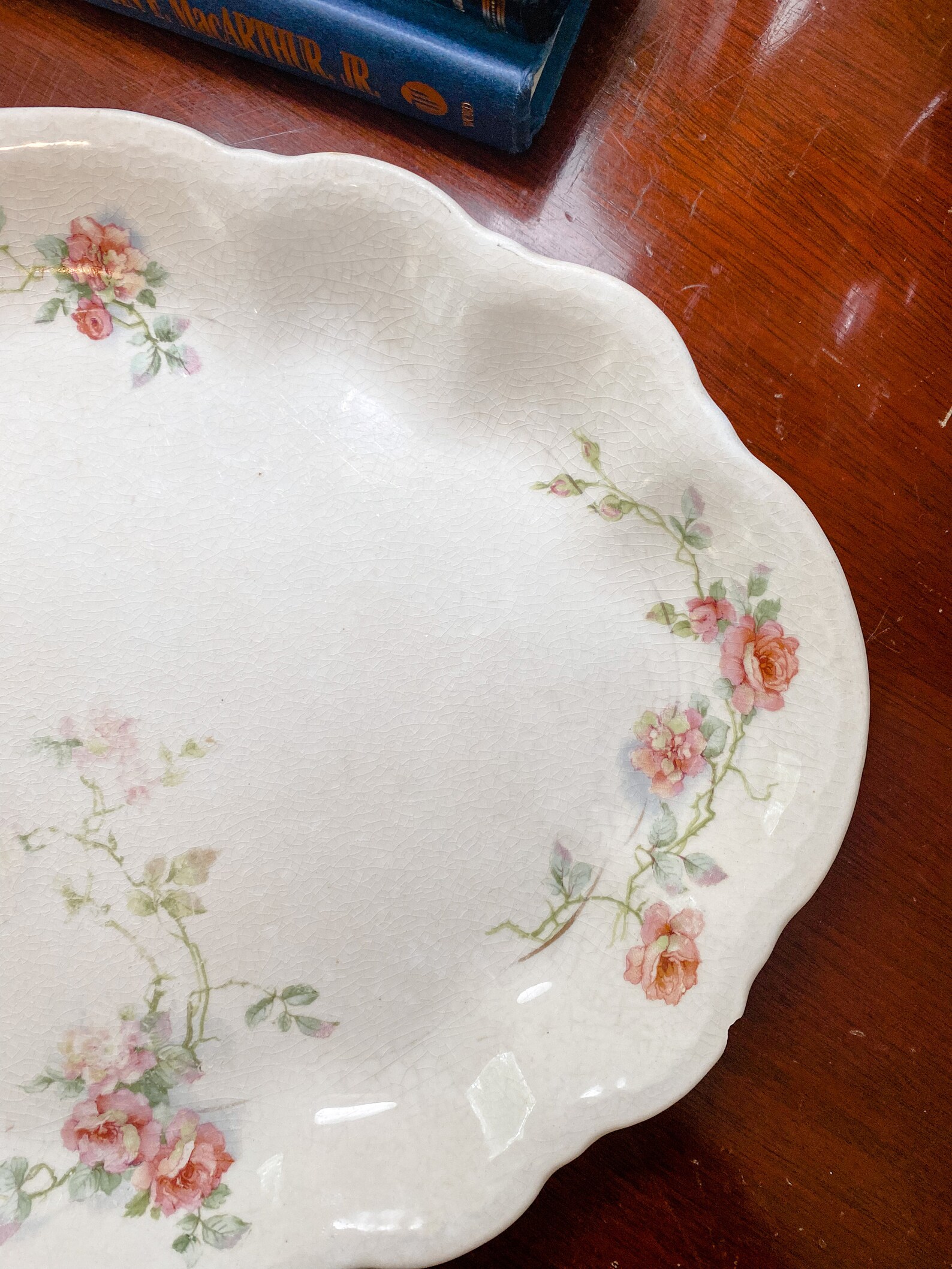 Homer Laughlin Hudson Floral Vintage Platter - Rose Pattern - Vintage ...