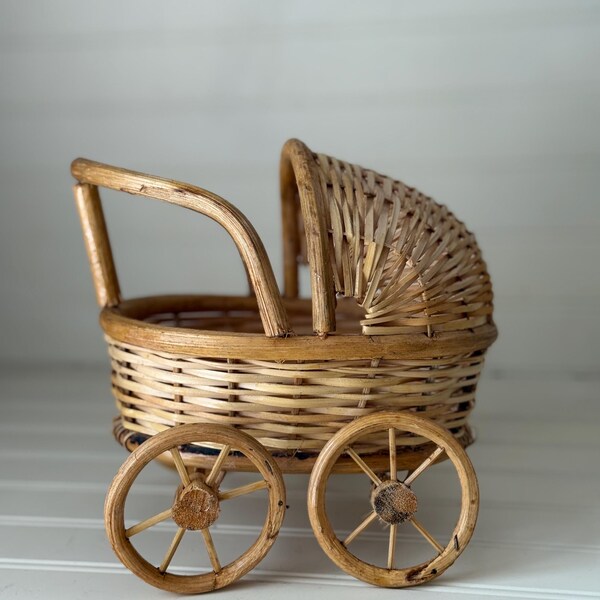 Wicker Doll Pram - Etsy
