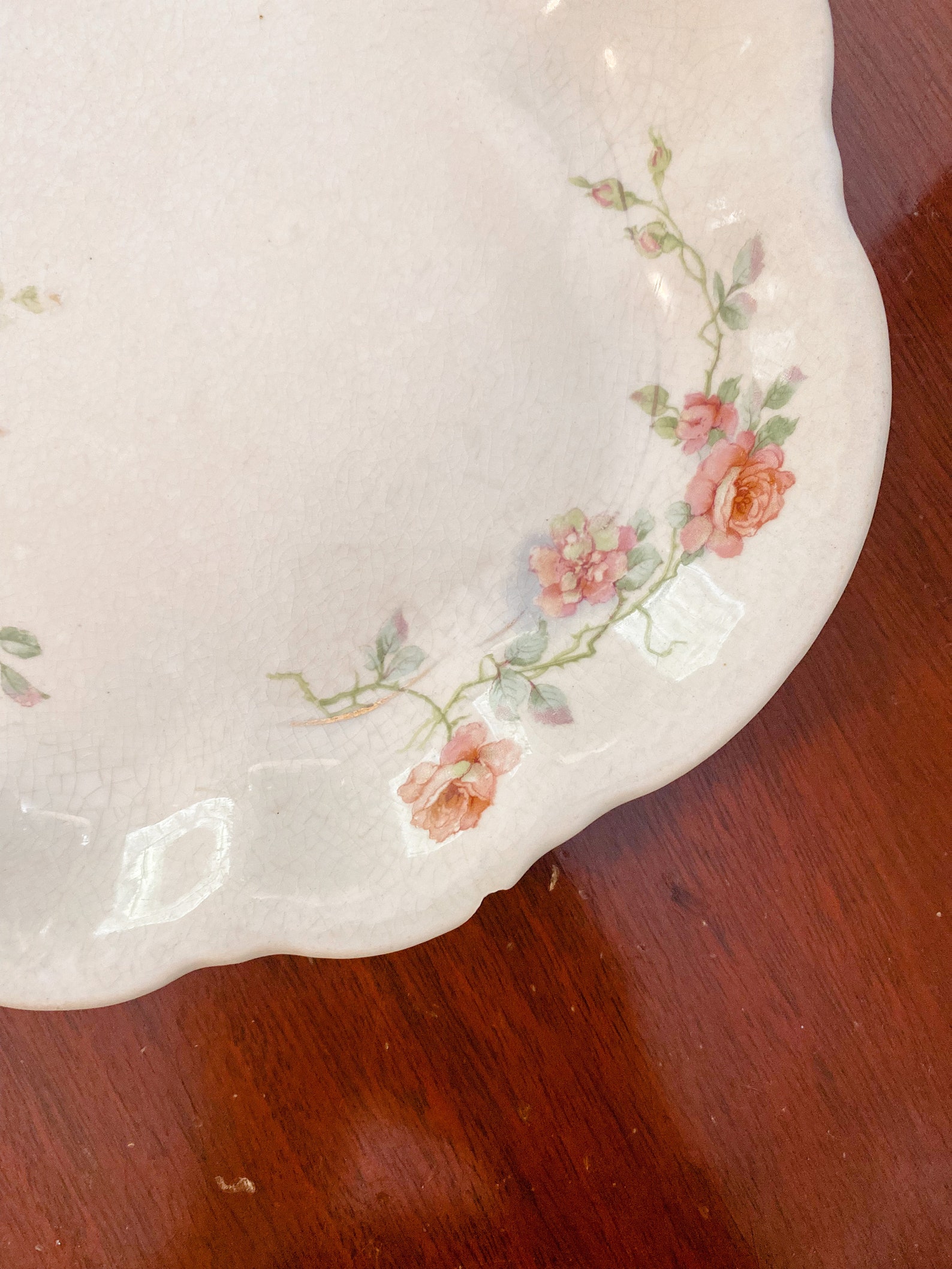 Homer Laughlin Hudson Floral Vintage Platter - Rose Pattern - Vintage ...