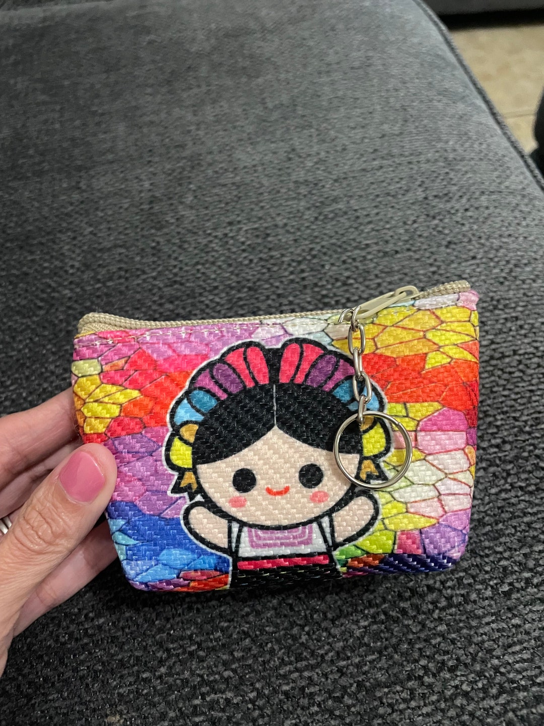 Mexican Doll Artisanal Key Ring Coin Purse,muneca Lele Coin Bag - Etsy