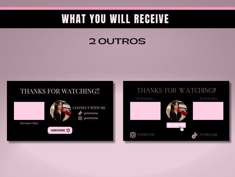 TRENDY Youtube Branding Kit | Editable Banner, Intro & Outro L Editable ...