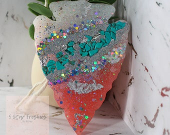 Cute Full Size Hanging Geode Arrowhead Freshie - Etsy
